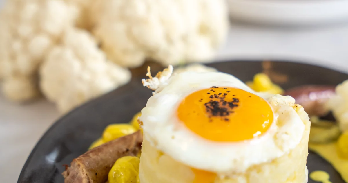 Brandade van bloemkool en aardappel met chipolata - Recepten - njam!