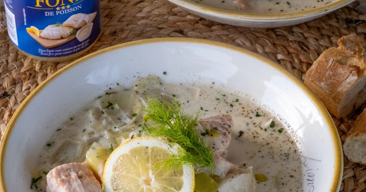 Romige vissoep met venkel en prei - Recepten - njam!