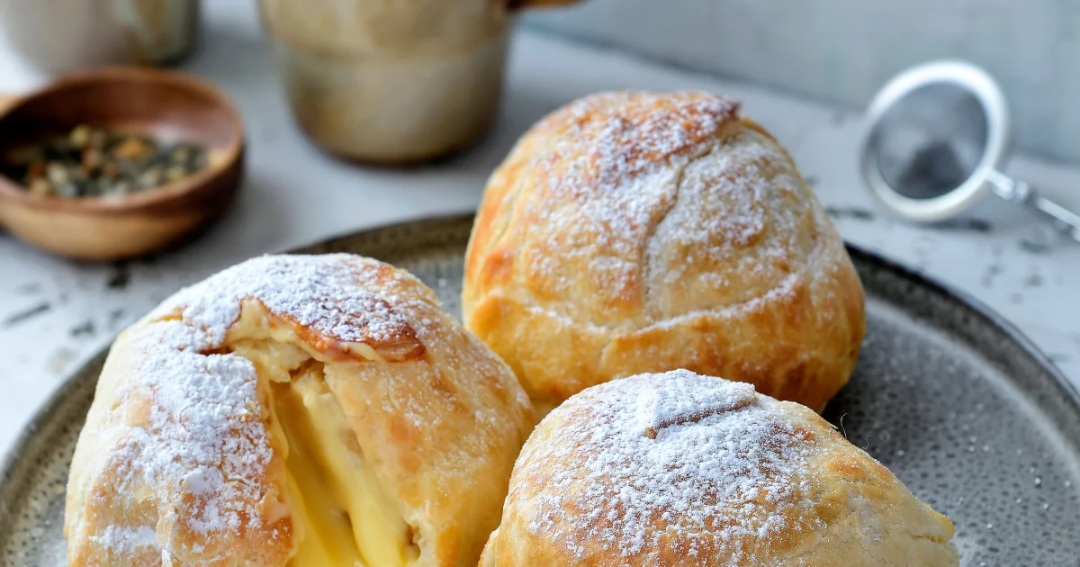 Appelbollen met witte chocolade en vanillevla - Recepten - njam!