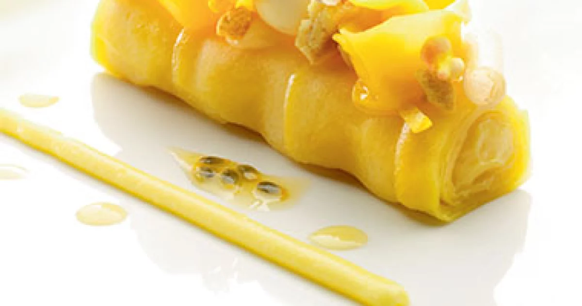 Sushi en ravioli van mango en passievrucht - Recepten - njam!