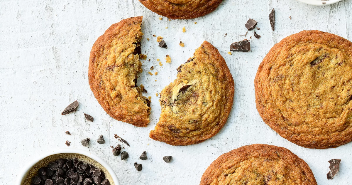 Chocolate chip cookies met bruine boter - Recepten - njam!