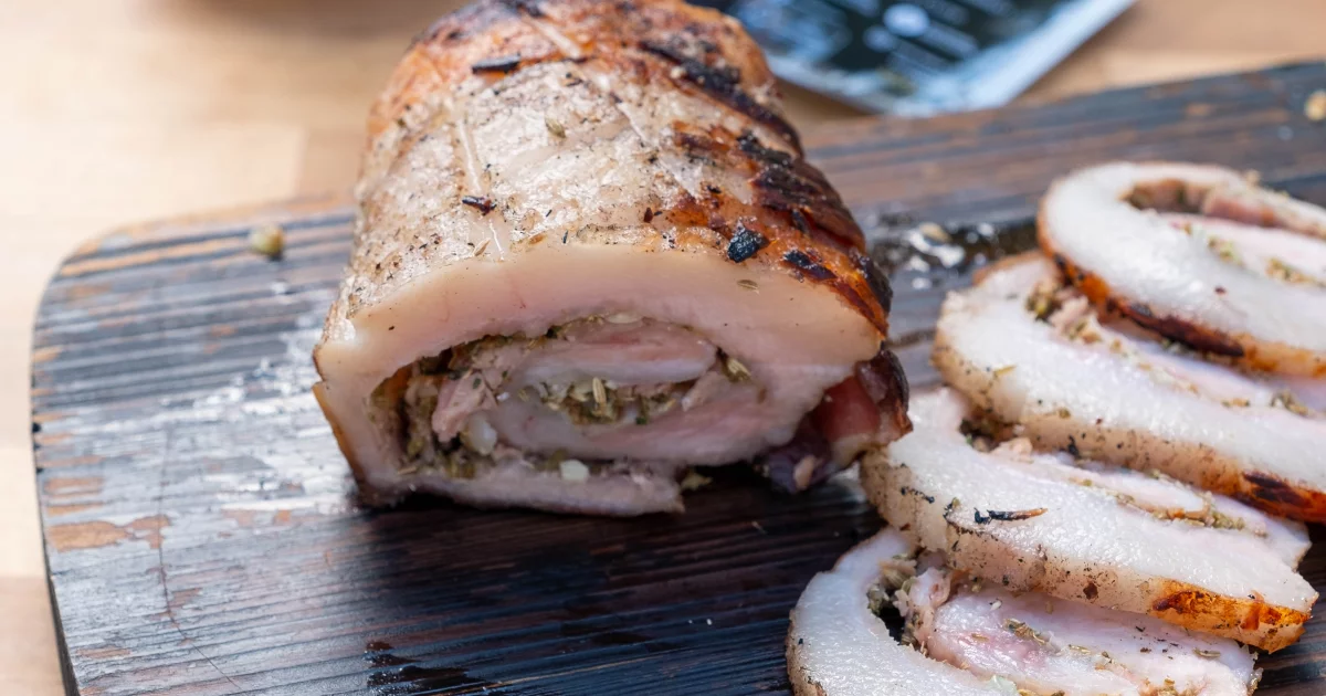 Porchetta van varkensschouder - Recepten - njam!