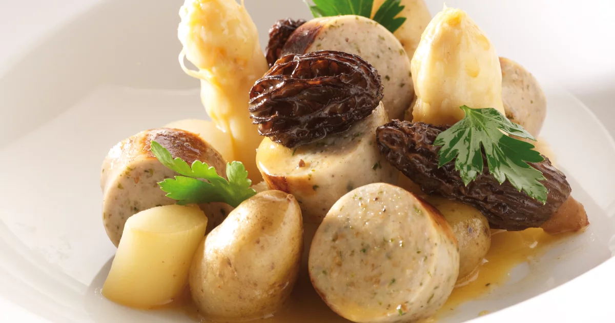 Witte pensen met asperges en morilles - Recepten - njam!