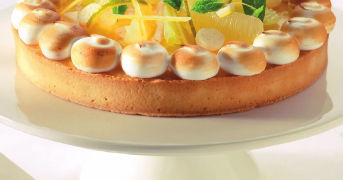 Citroentaart met schuimpjes - Recepten - njam!